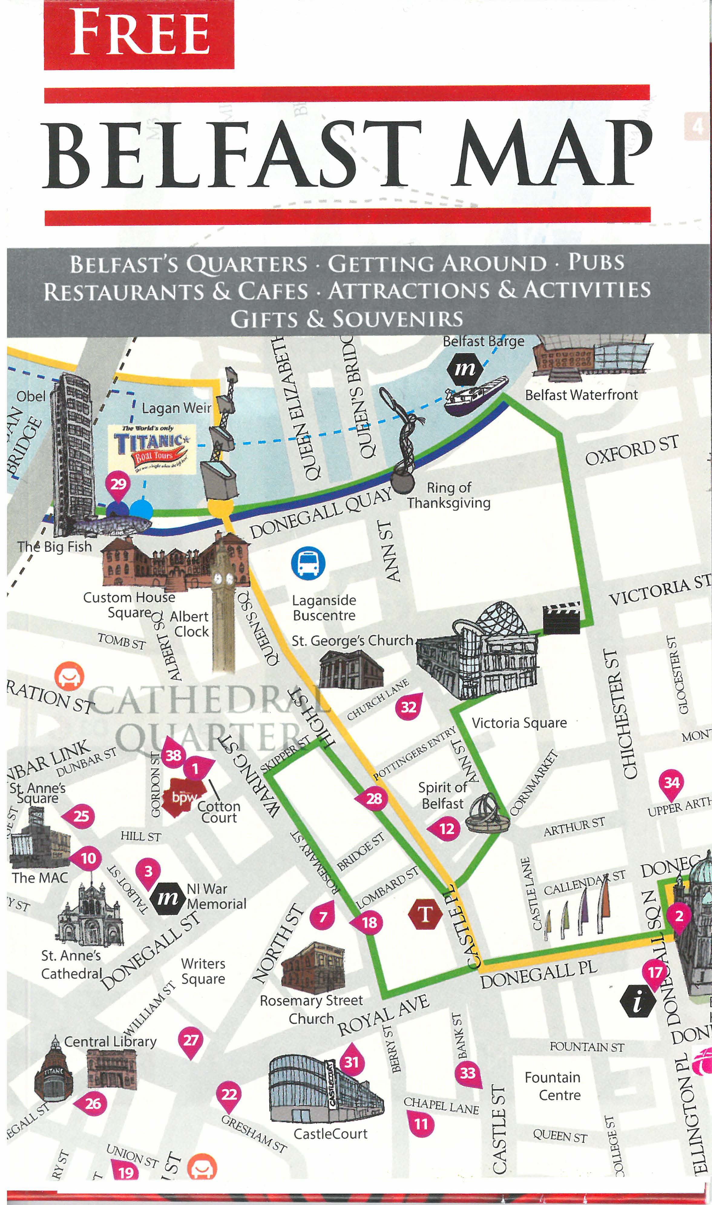 Belfast Map | irish-shop.de